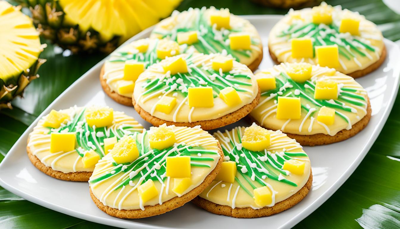 Frosted Pineapple Cookies